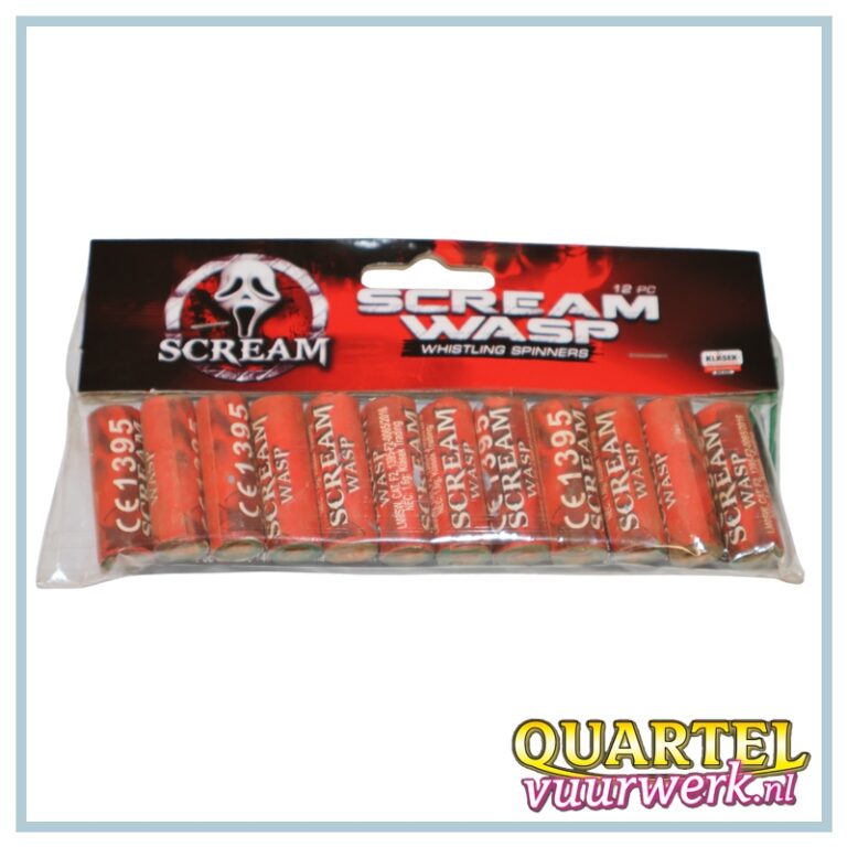 Eurostar Fireworks - SCREAM WASP 12 stuks — quartelvuurwerk.nl Pijnacker